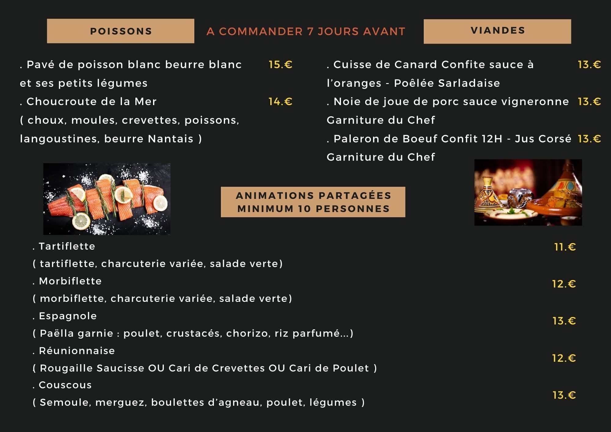 Espace traiteur | Restaurant San Andréa