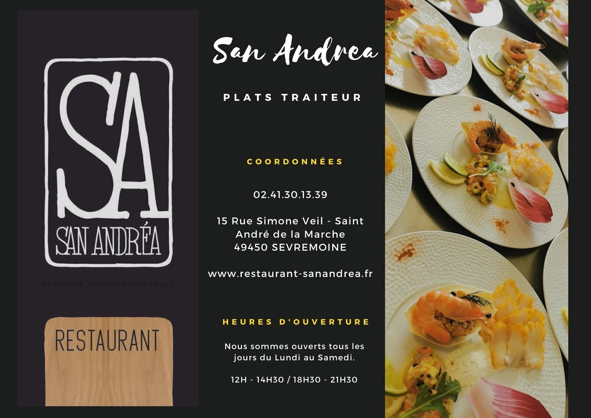 Espace traiteur | Restaurant San Andréa